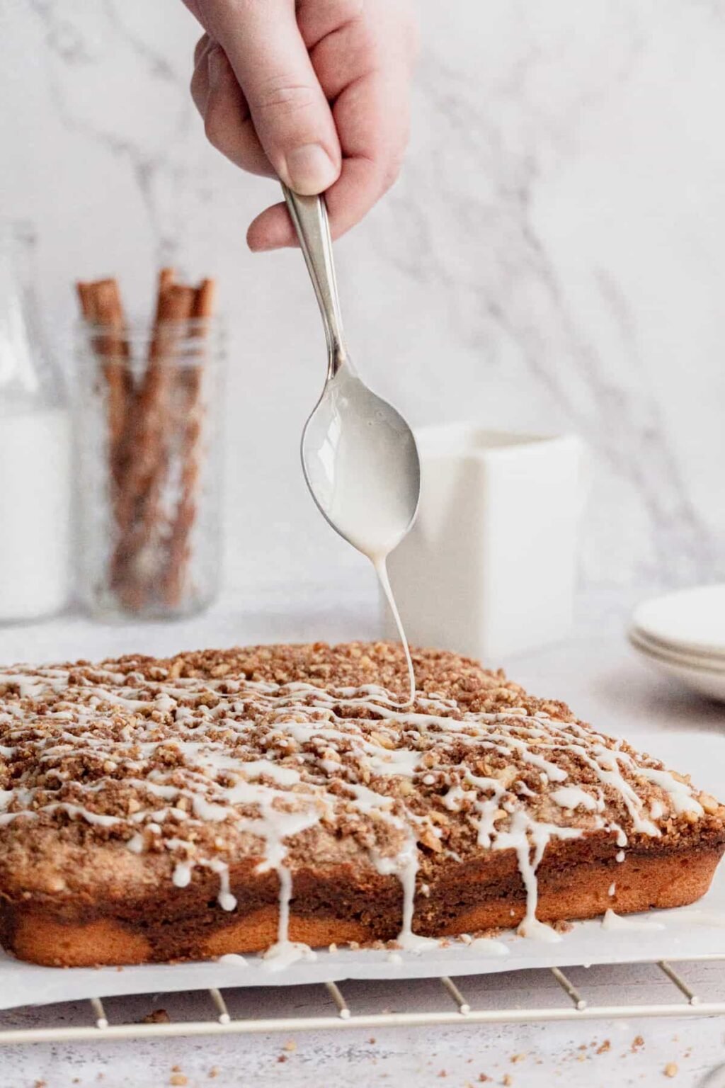 Easy Powdered Sugar Icing - The Curly Spoon