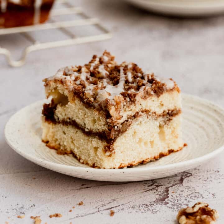 Best Cinnamon Walnut Coffee Cake With Streusel