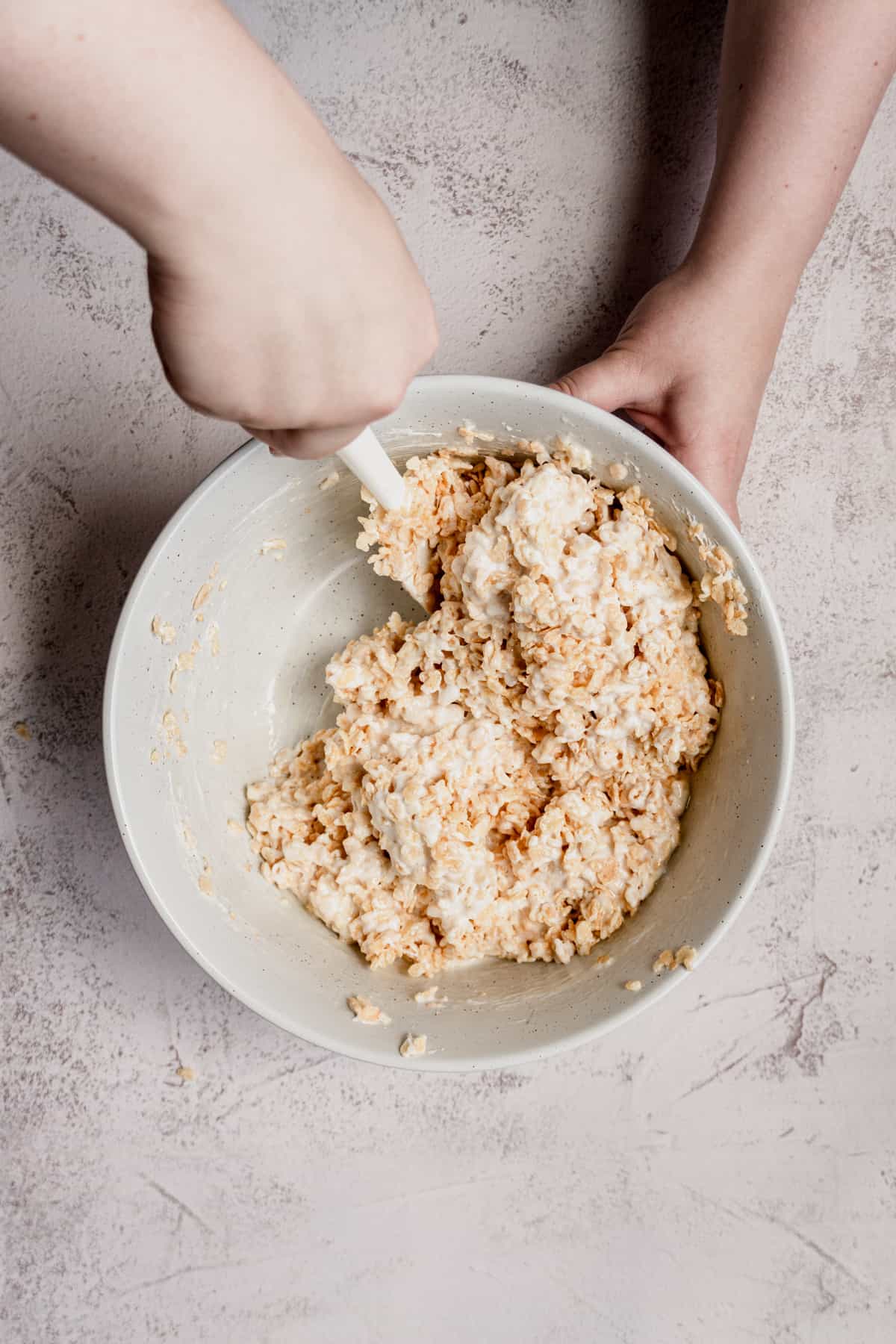 Best Gooey M&M Rice Krispie Treats - The Curly Spoon